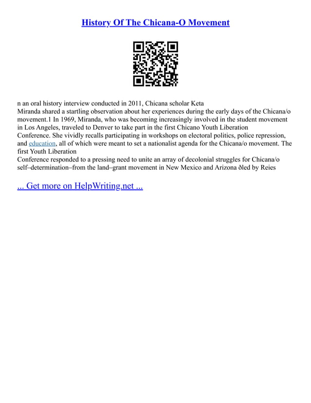 History Of The Chicana-O Movement | PDF