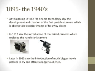 History of the cinema's technological developments | PPTX | History ...