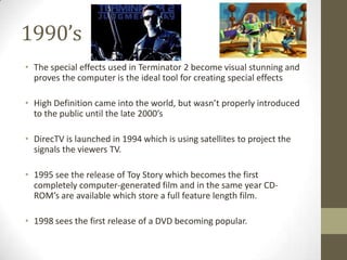 History of the cinema's technological developments | PPTX | History ...