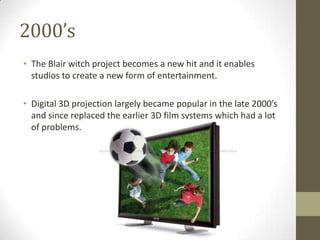 History of the cinema's technological developments | PPTX | History | Genres