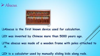 History of the computer | PPTX