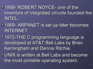 History of the computer elec. age (2nd gen.) | PPT | Computing ...