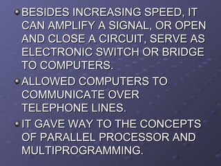 History of the computer elec. age (2nd gen.) | PPT | Computing ...
