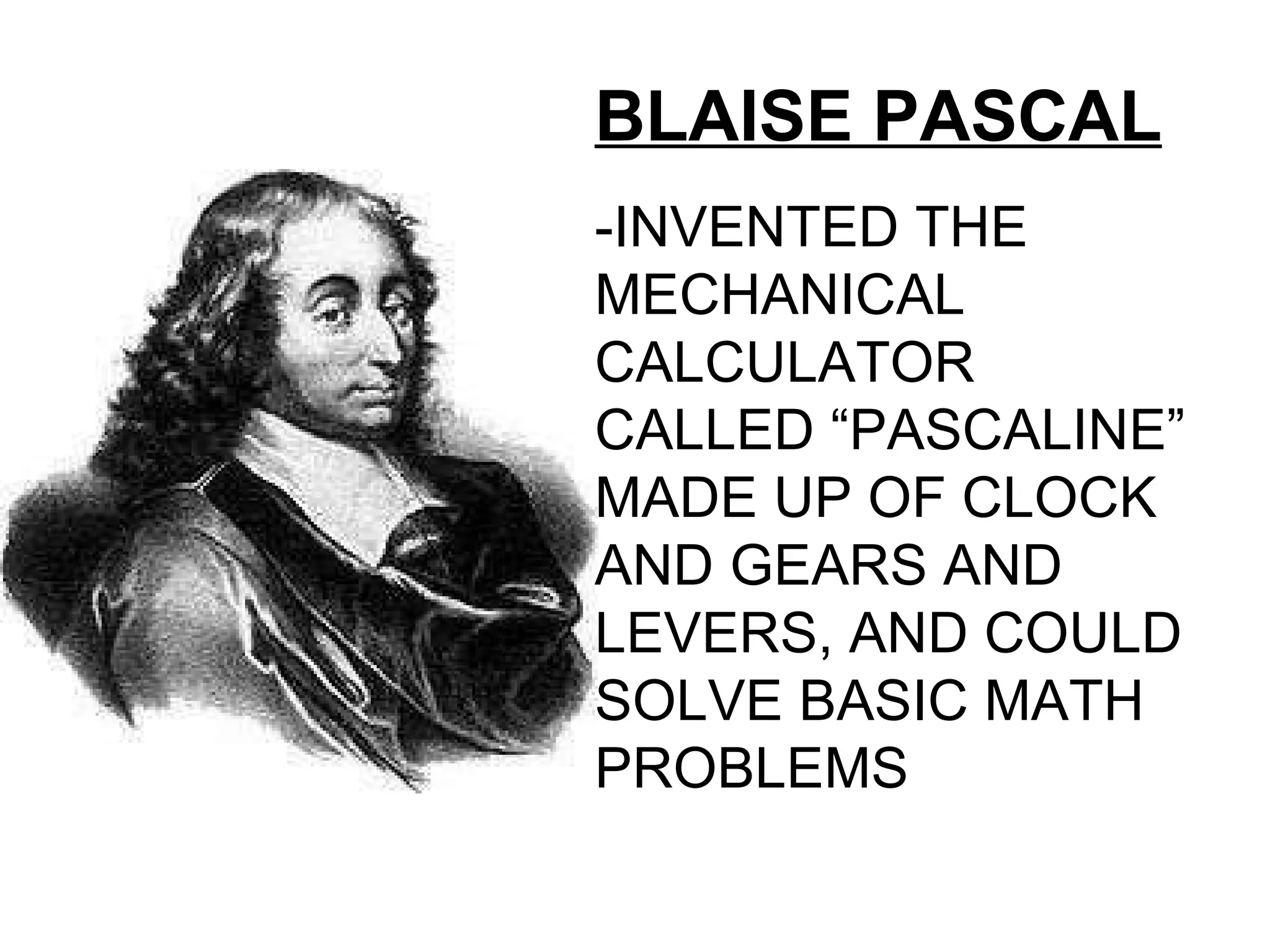 History of the computer (mechanical age) | PPT