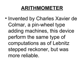 History of the computer (mechanical age) | PPT