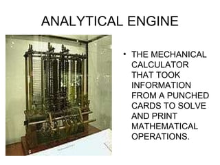 History of the computer (mechanical age) | PPT