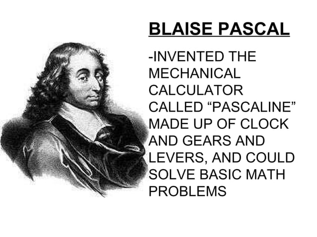 History of the computer (mechanical age) | PPT