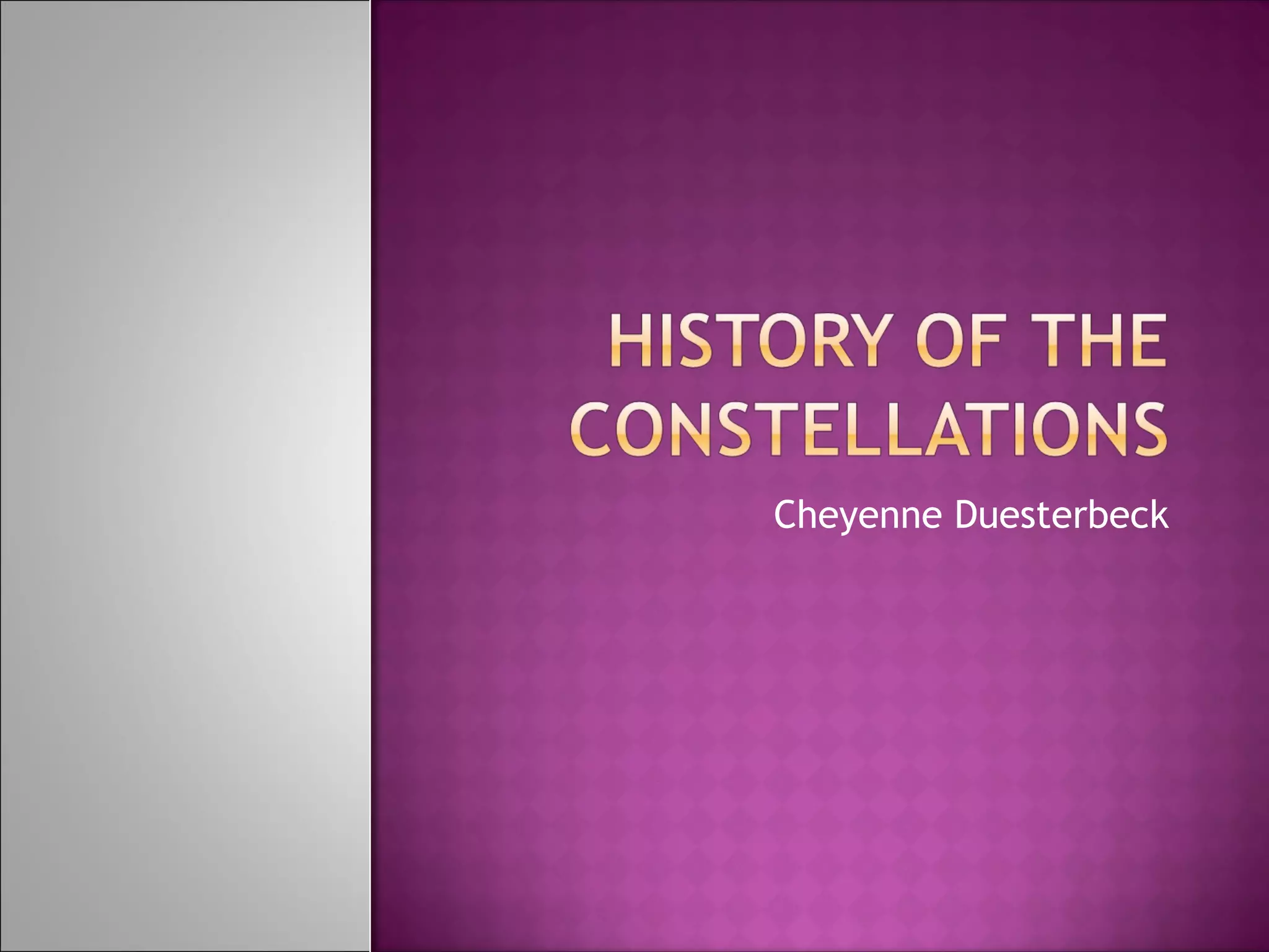 History of the constellations | PPT