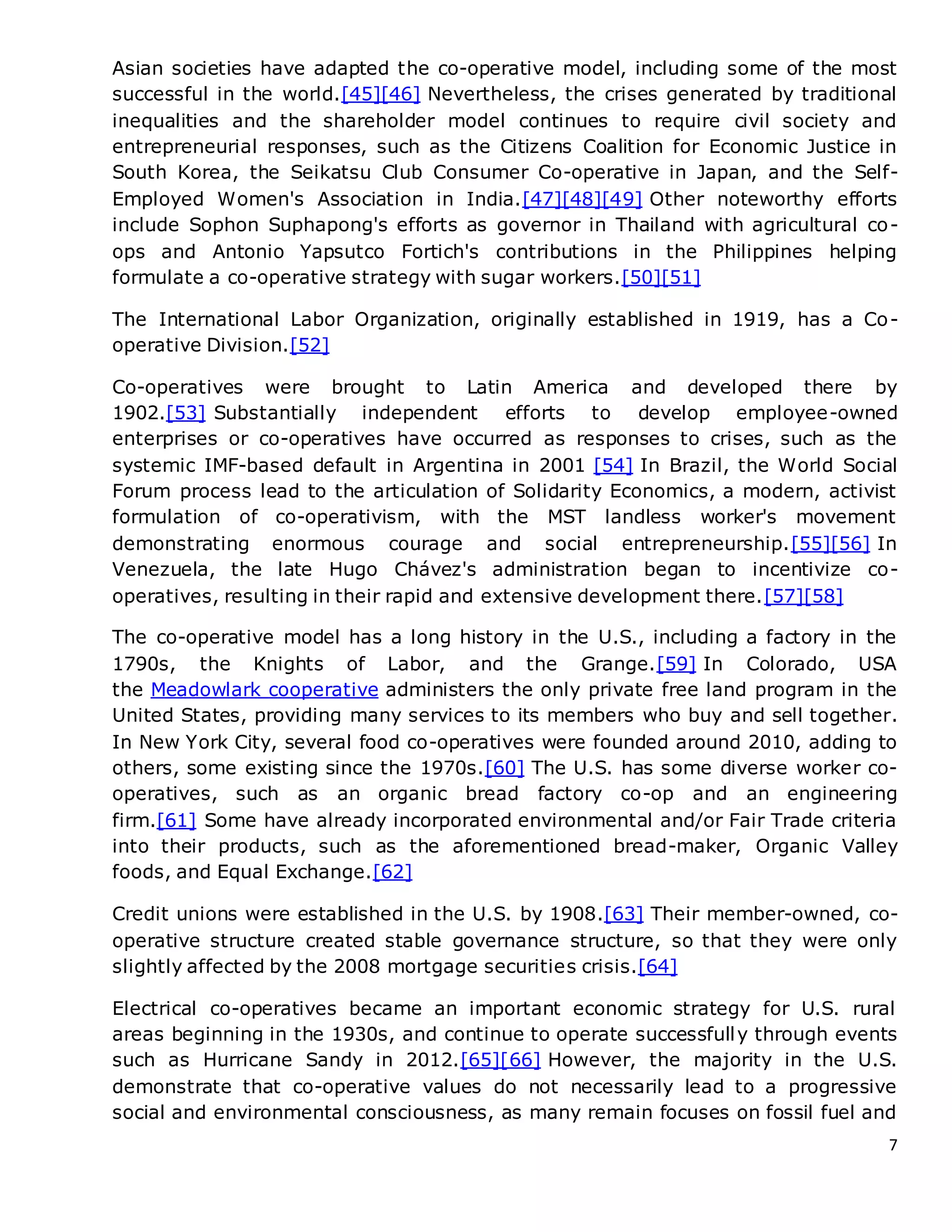 History of the cooperative movement | DOCX