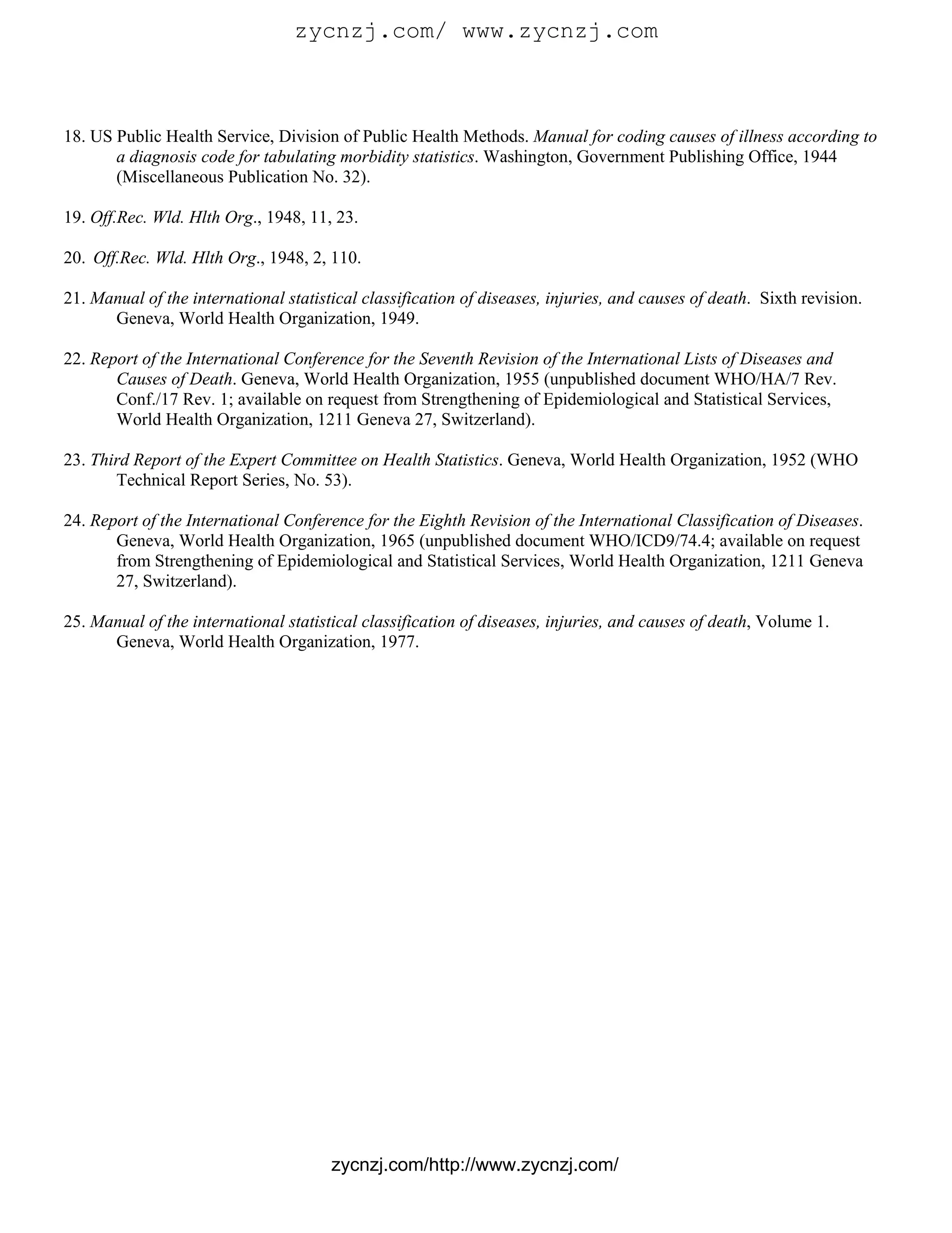 History of the development of the icd | PDF