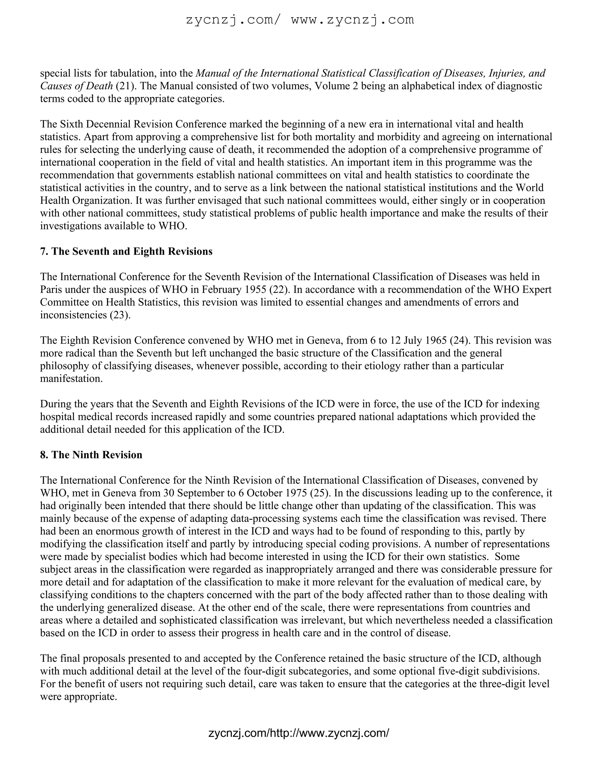 History of the development of the icd | PDF
