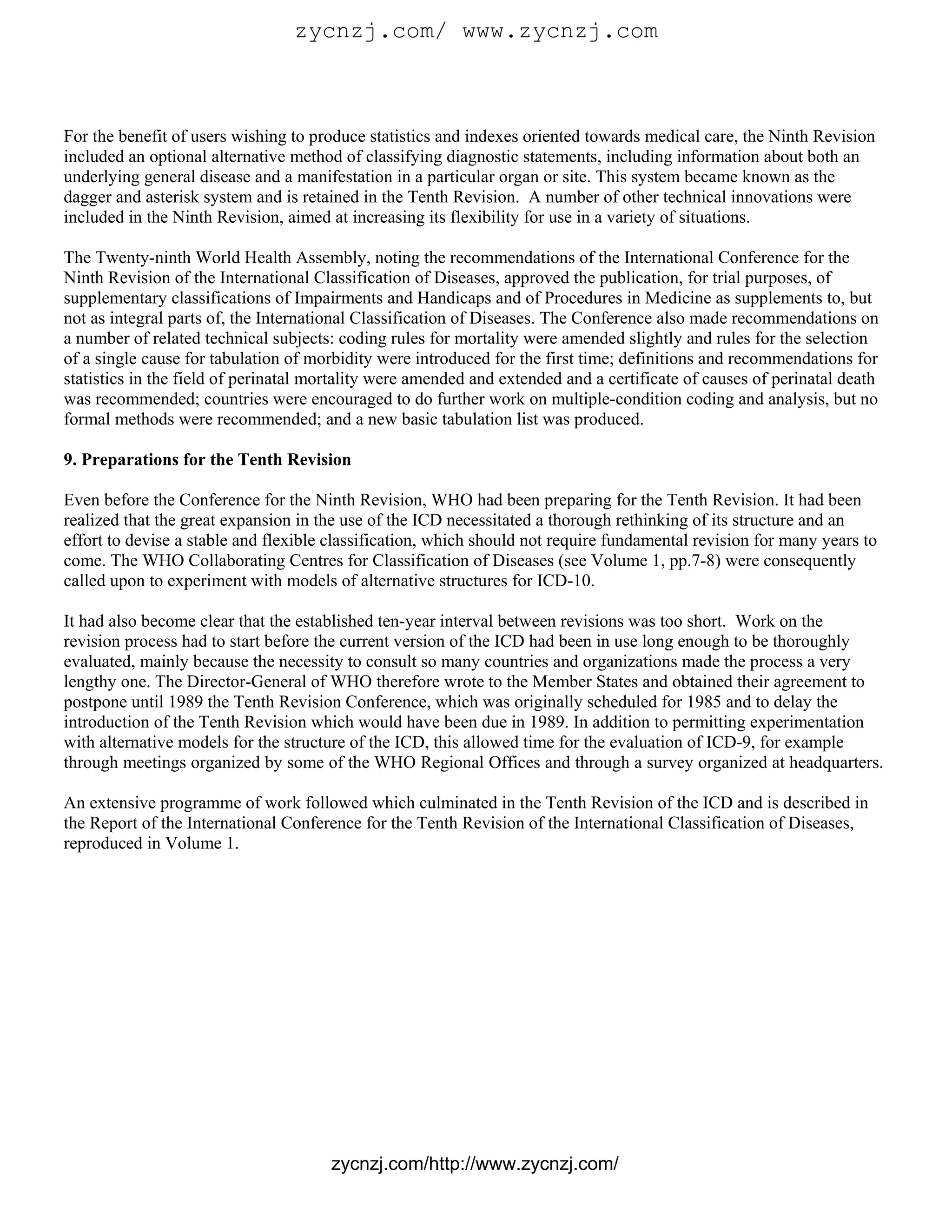 History of the development of the icd | PDF