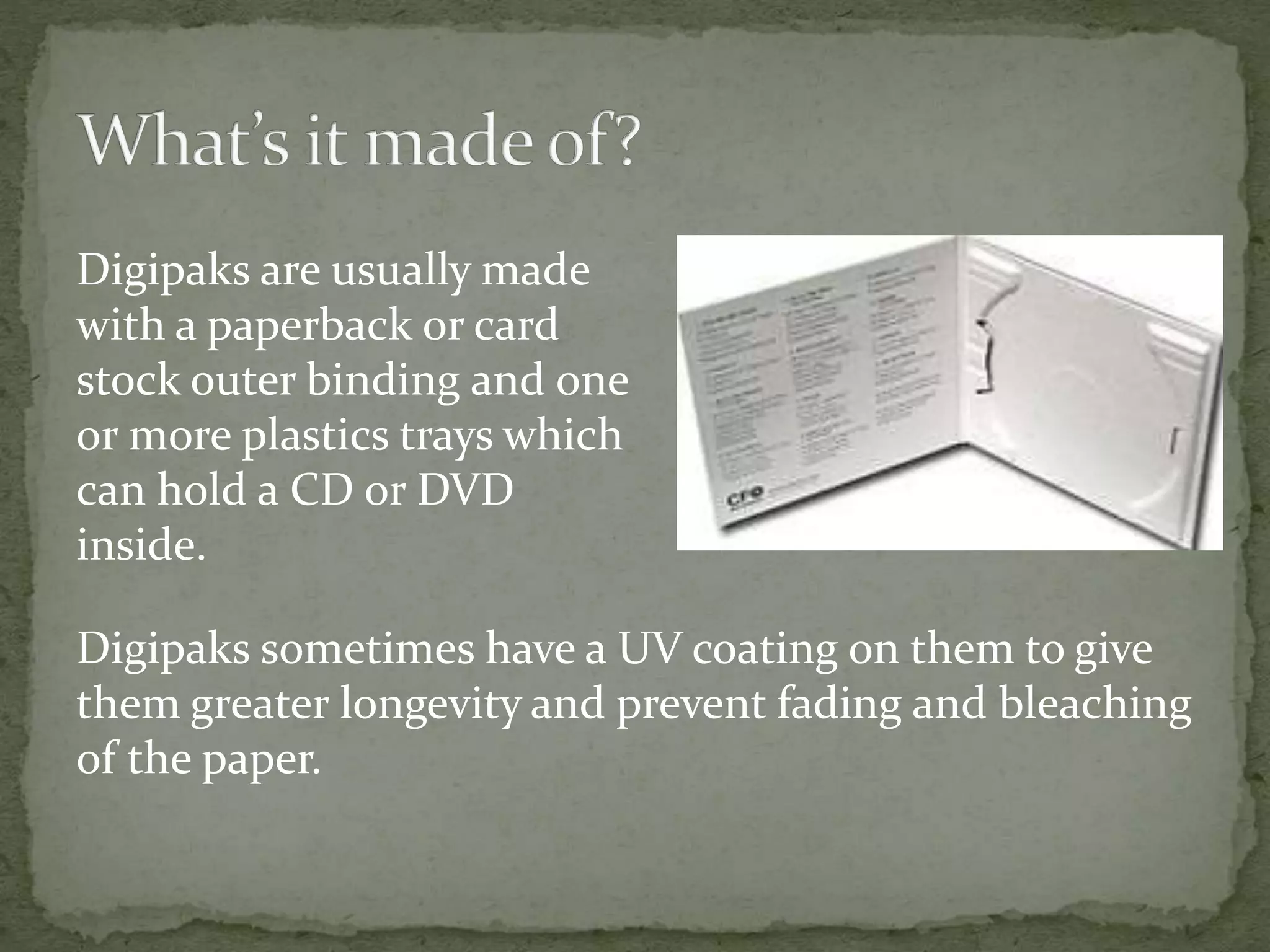 History of the DigiPak | PPTX