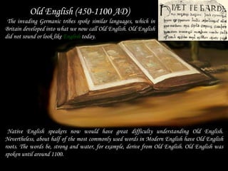 Short History of the english language | PPS