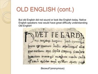 History of the English language | PPTX