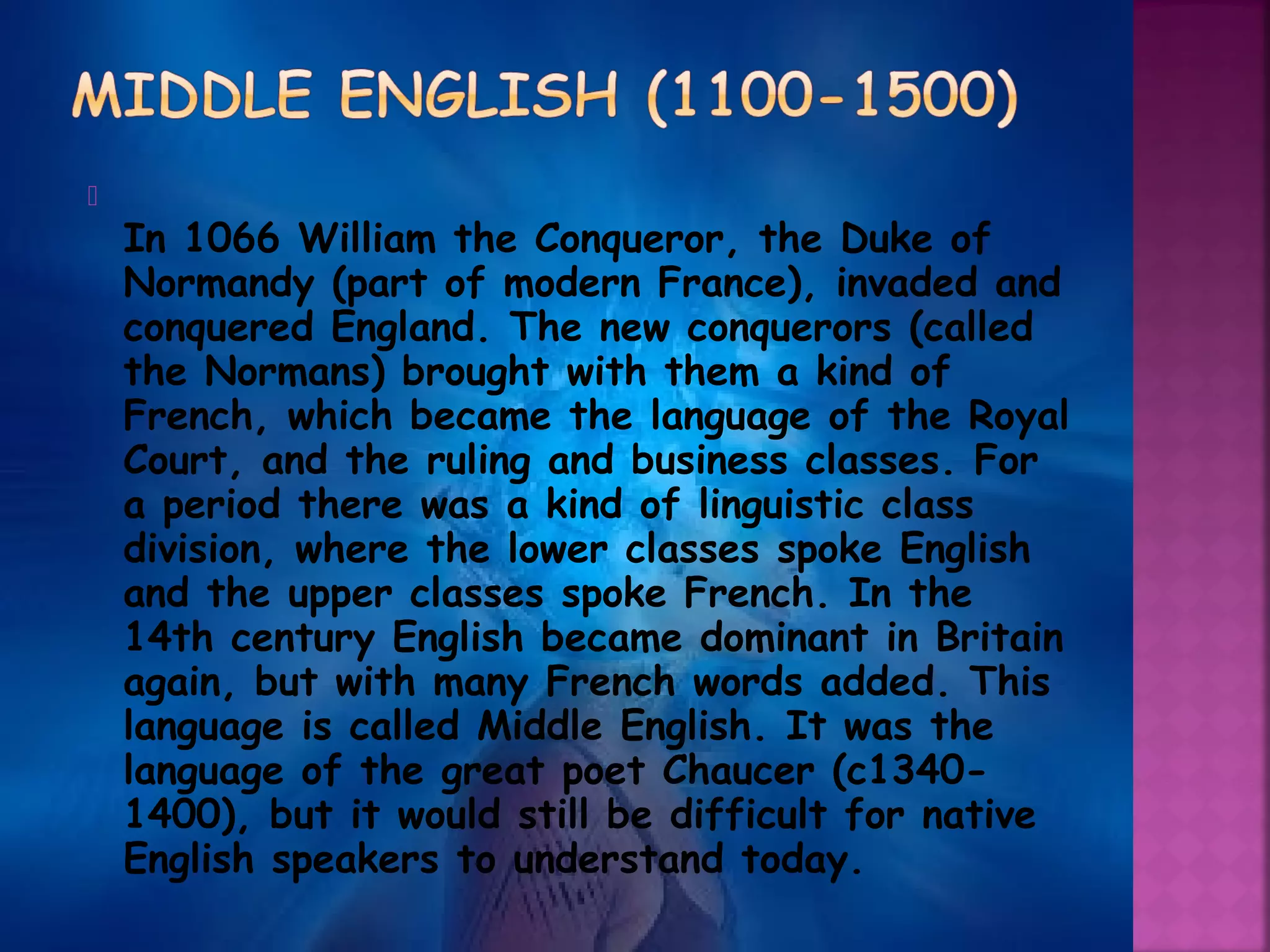 History of the english language | PPT
