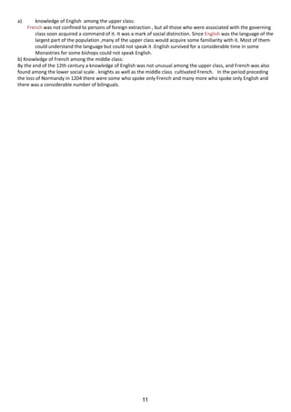 History of the English Language | PDF