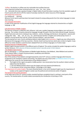 History of the English Language | PDF