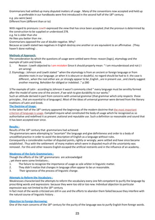 Summary of "A History of the English Language" | PDF