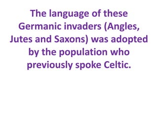 History of the English Language | PPTX