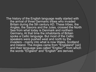 History of the english language | PPT