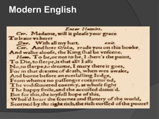 History of the english language | PPTX
