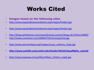 History Of The Equal Rights Amendment | PPT