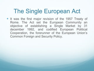 History of the European Union | PPT