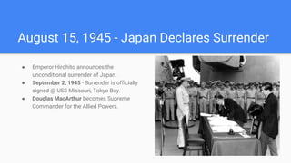 History of the Far East Asia circa August 15, 1945 | PDF