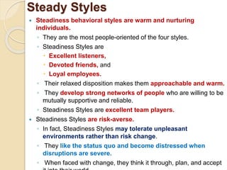 History of the four behavioral styles | PPTX | Mental Health | Diseases ...