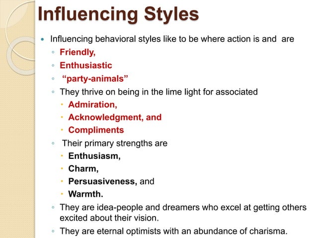 History of the four behavioral styles | PPTX | Mental Health | Diseases ...