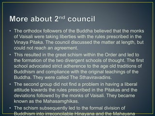 History of the four buddhist councils | PPTX