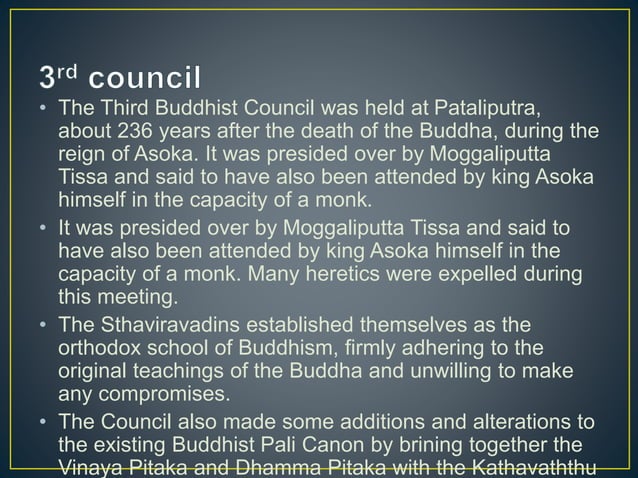 History of the four buddhist councils | PPTX