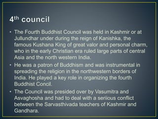 History of the four buddhist councils | PPTX