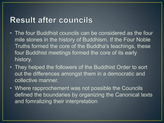 History of the four buddhist councils | PPTX