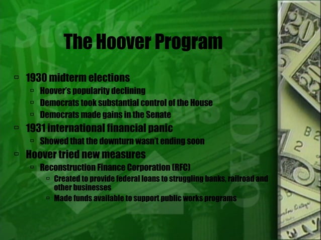 History Of The Great Depression | PPT | Economy | Business and Finance