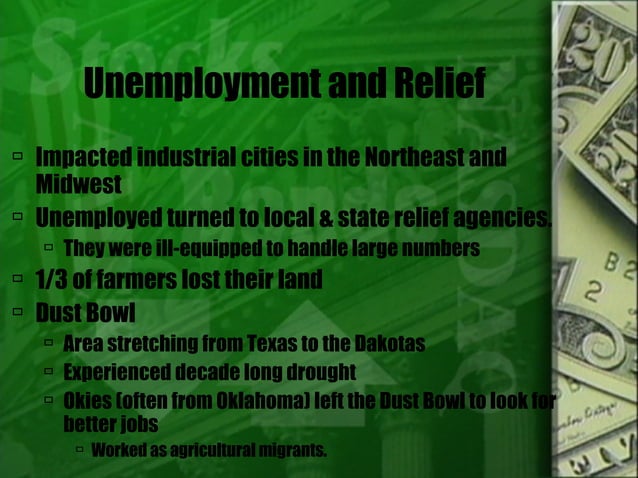 History Of The Great Depression | PPT | Economy | Business and Finance