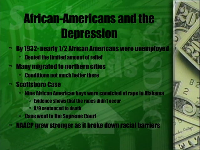 History Of The Great Depression | PPT | Economy | Business and Finance
