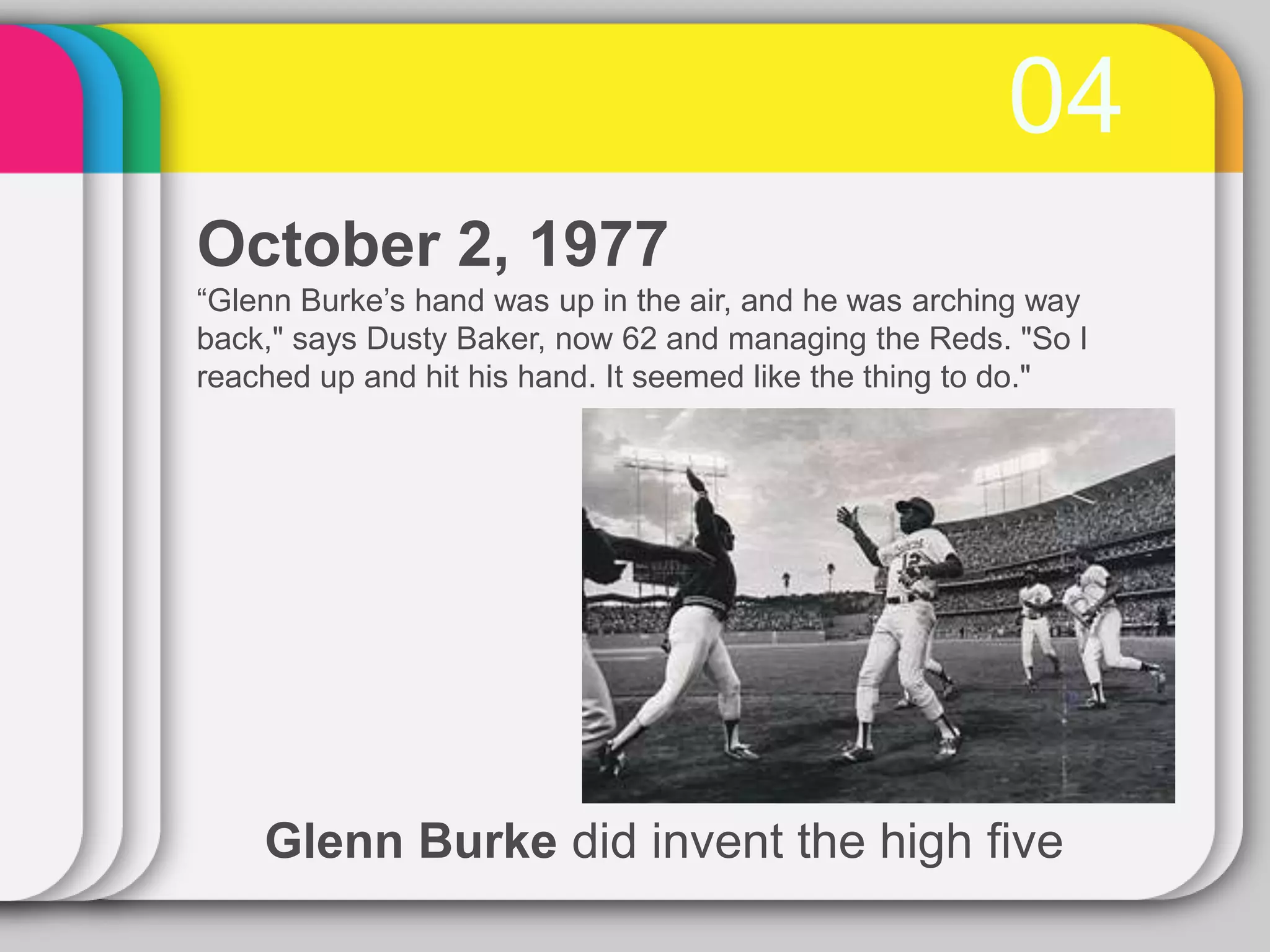 History of the High Five | PPT