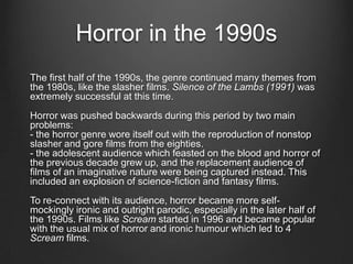 History of the horror genre | PPTX