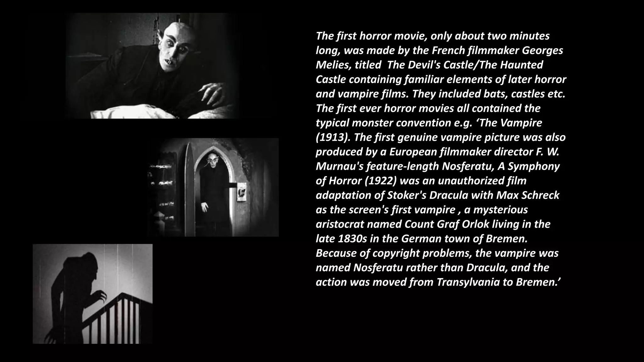 History of the horror genre | PPTX