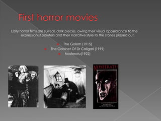 History of the horror genre | PPT
