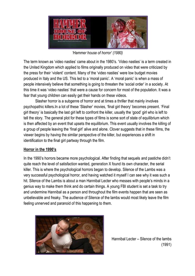 History of the horror genre | PDF