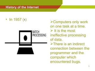 History of the internet | PPT | Internet for Beginners | Internet