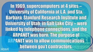 History of the internet | PPSX