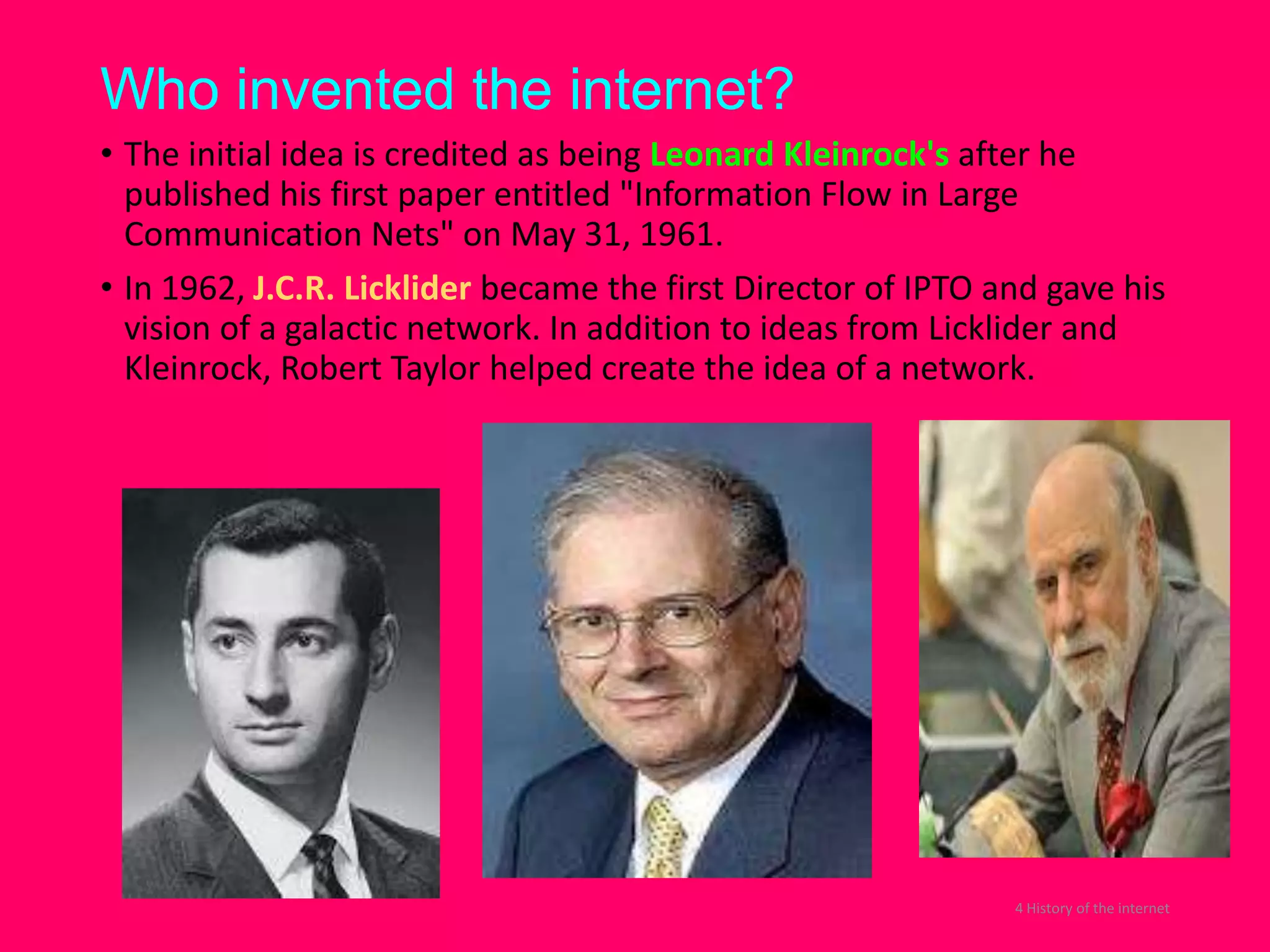 History of the internet | PPTX