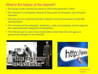 History of the internet | PPTX