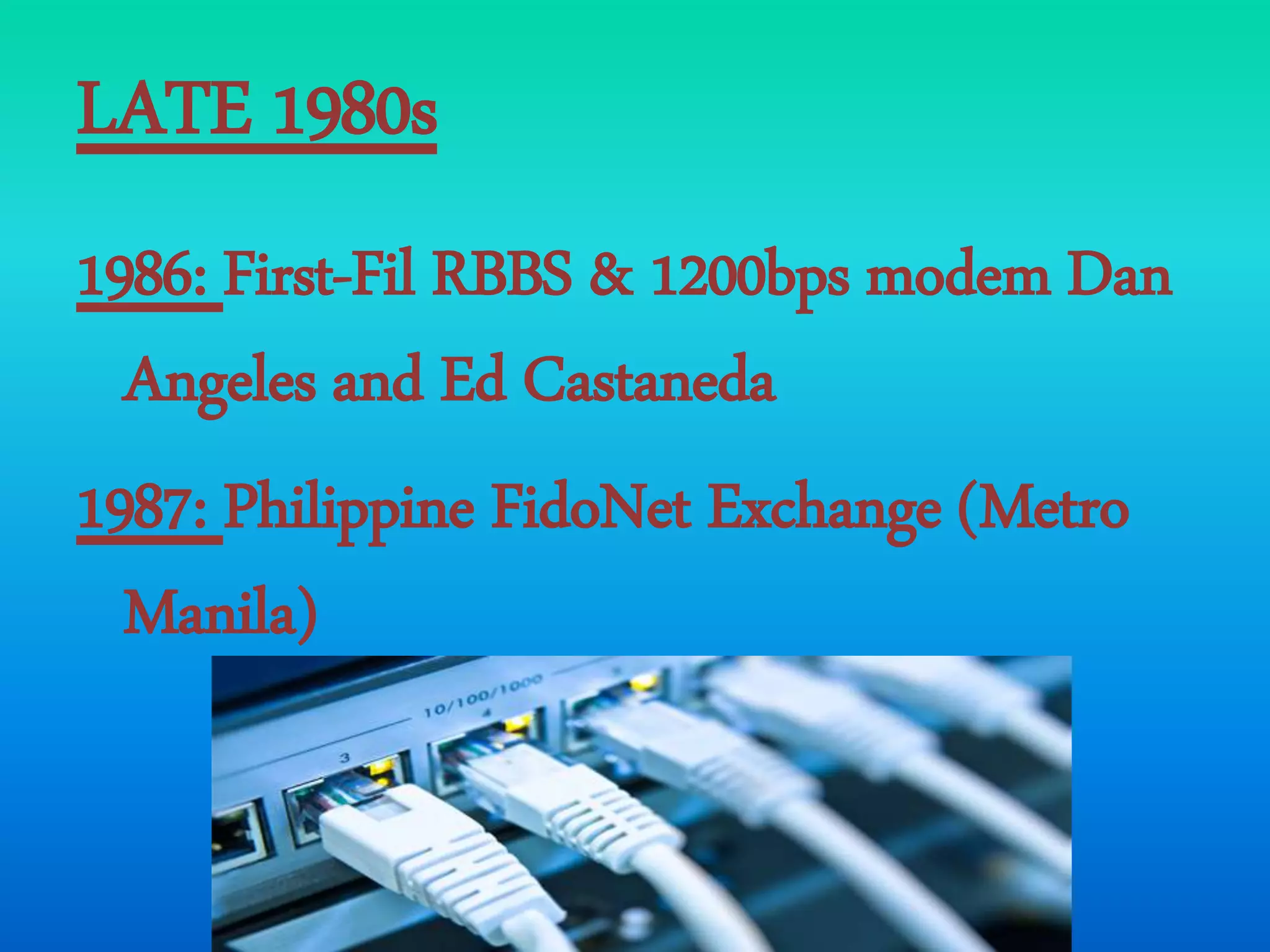 History of the internet (N. Latayan) | PPTX