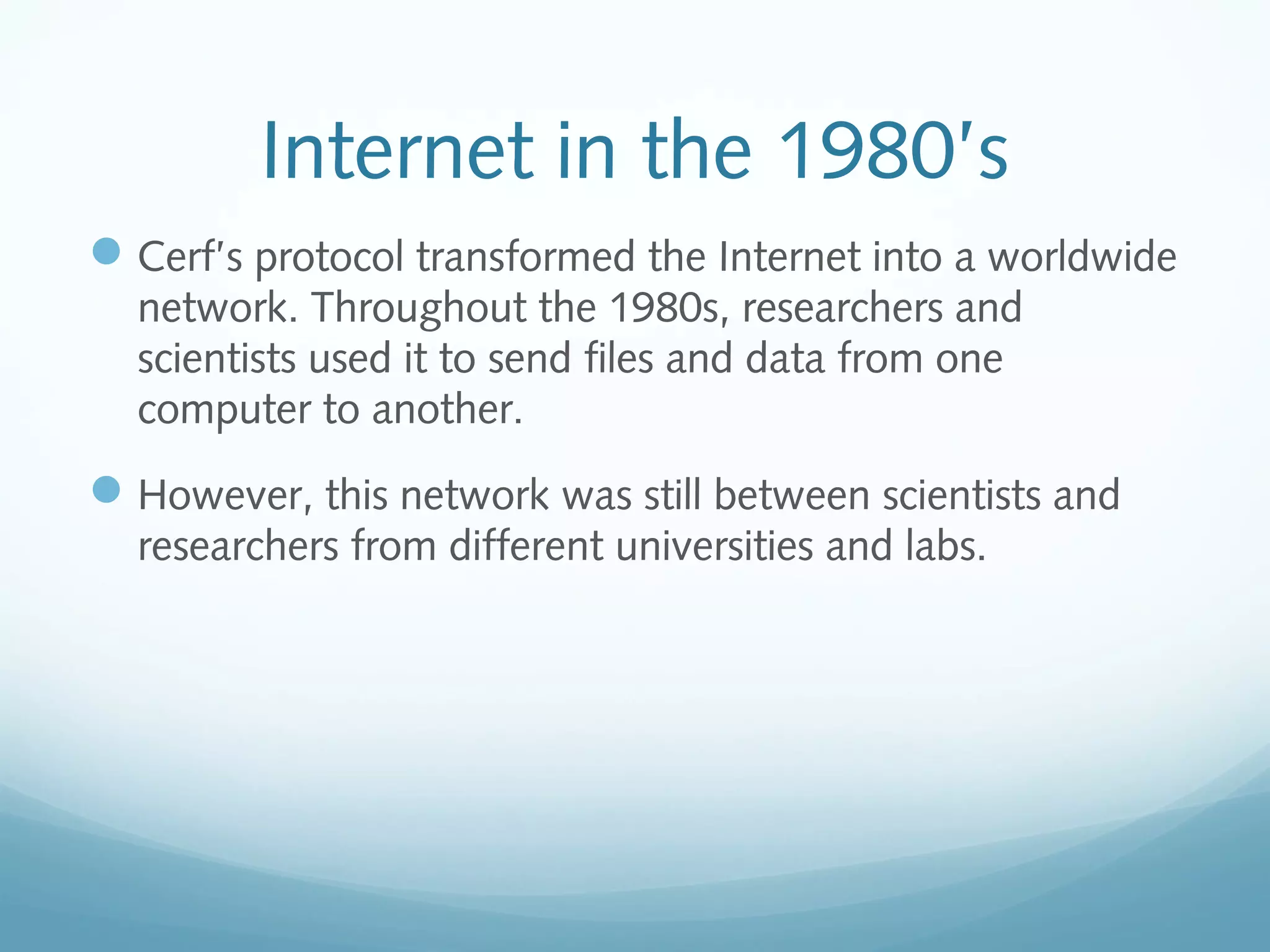 History of the internet | PPT