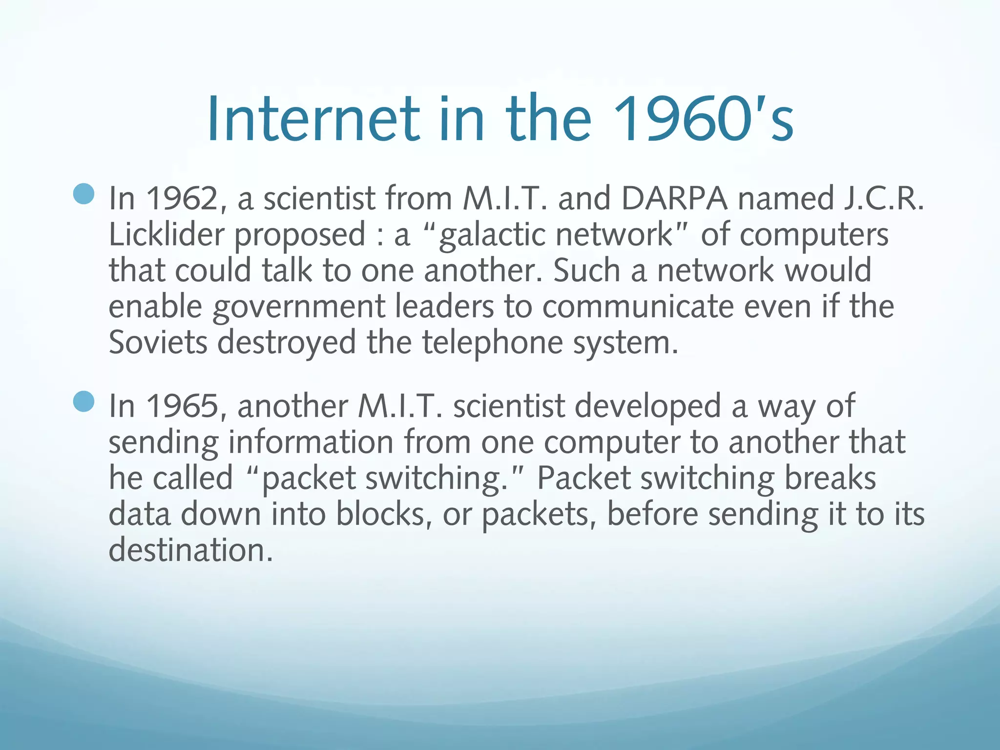 History of the internet | PPT